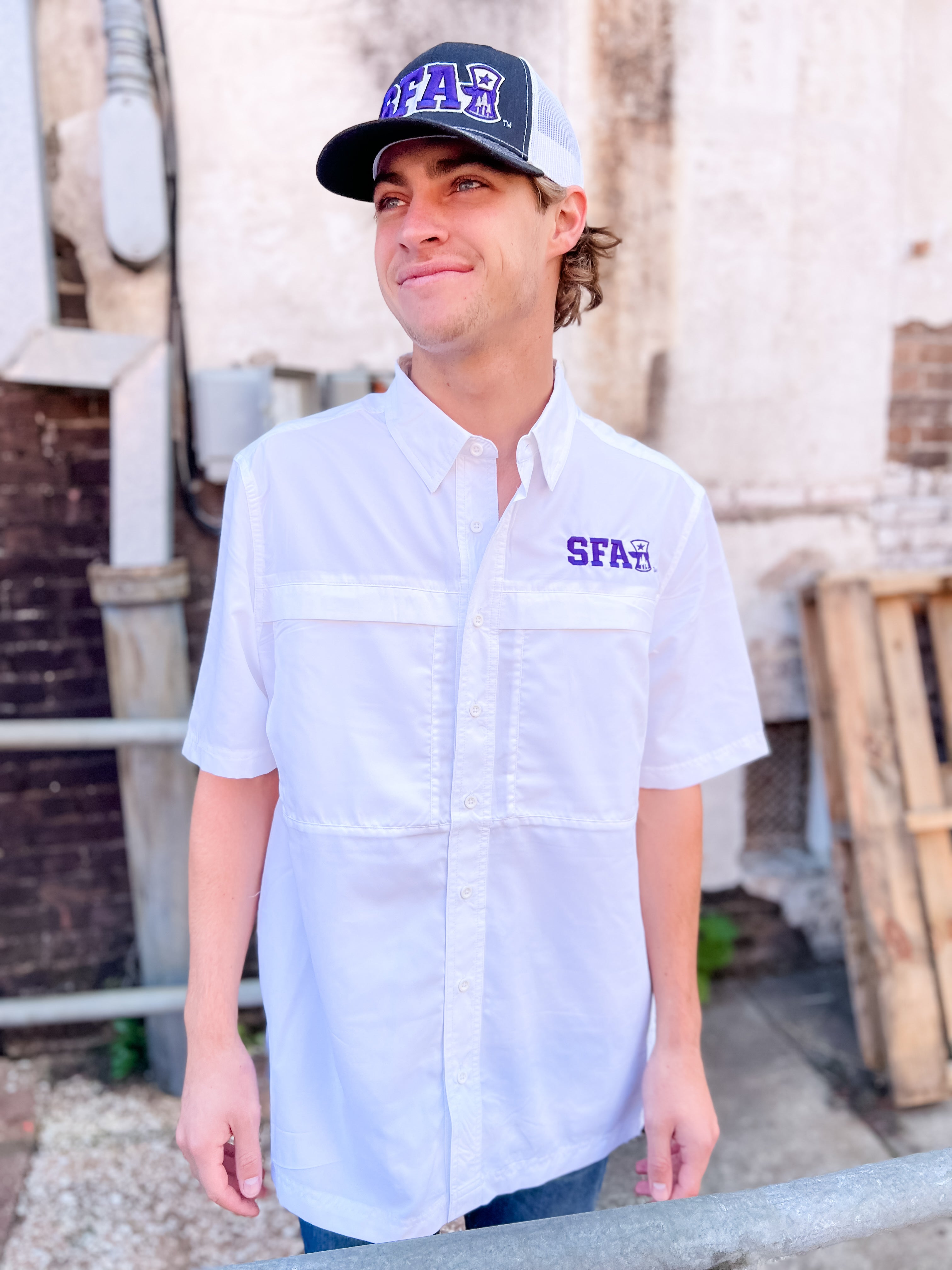 SFA Axe Embroidered Fishing Shirt