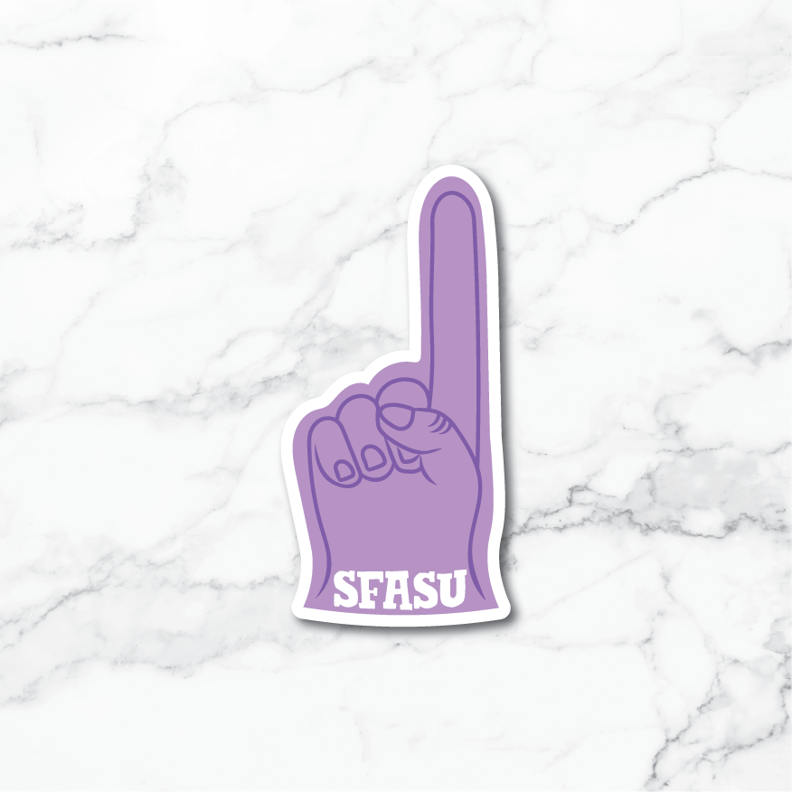 SFASU #1 Foam Finger Sticker